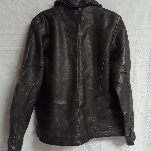 Susan Graver | Jackets & Coats | Pewter Color Susan Graver Faux Leather ...